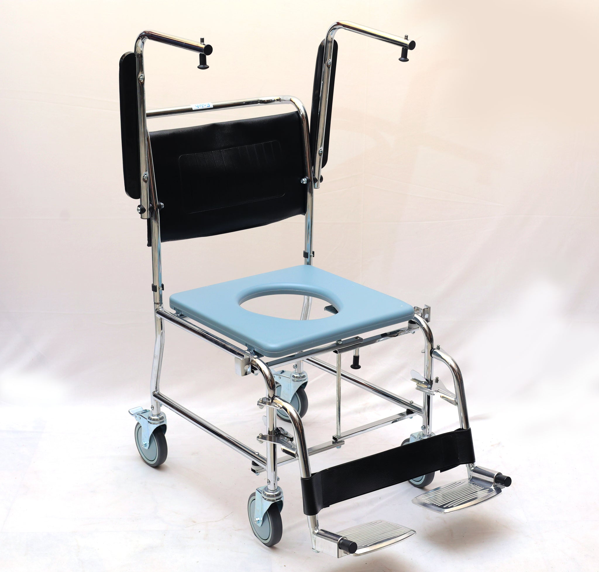Mobilitykart Rolling Commode Wheelchair For Western Toilet – Mobility ...