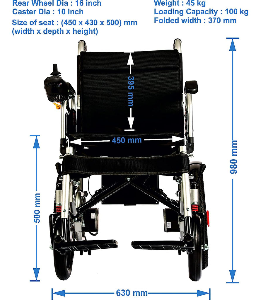 Evox WC 102 Power Wheelchair with Electromagnetic Brake & Mag Wheels ...